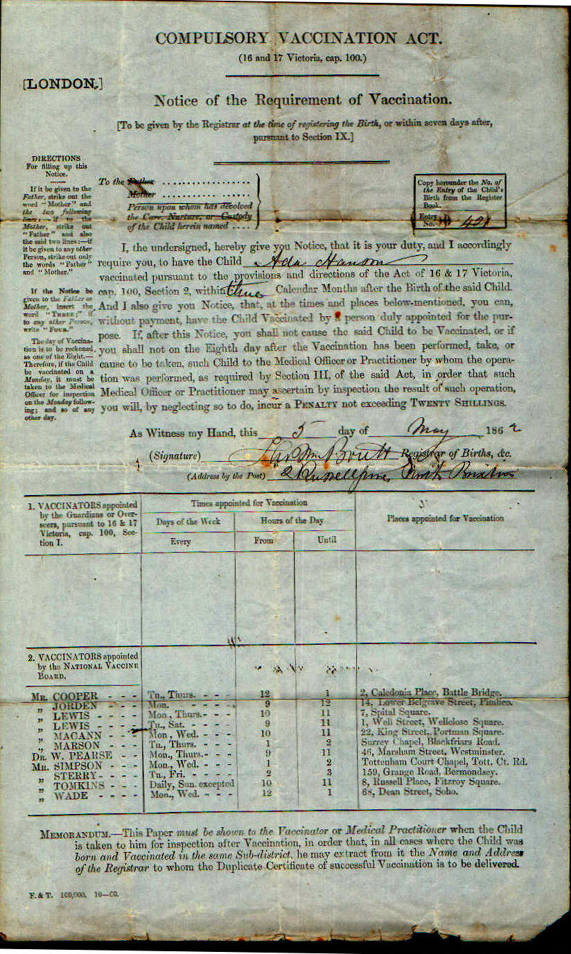 Smallpox and the Origins of Immunisation – Bath Medical Museum